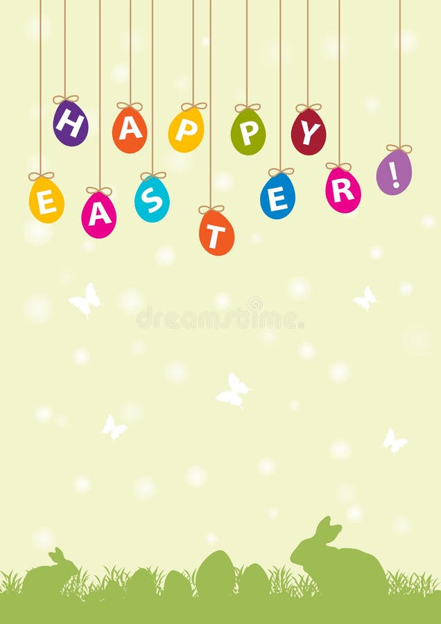 Easter card stock vector. Illustration of decoration - 28583853