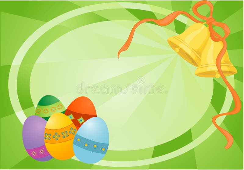 Easter card stock vector. Illustration of bells, holidays - 4480965