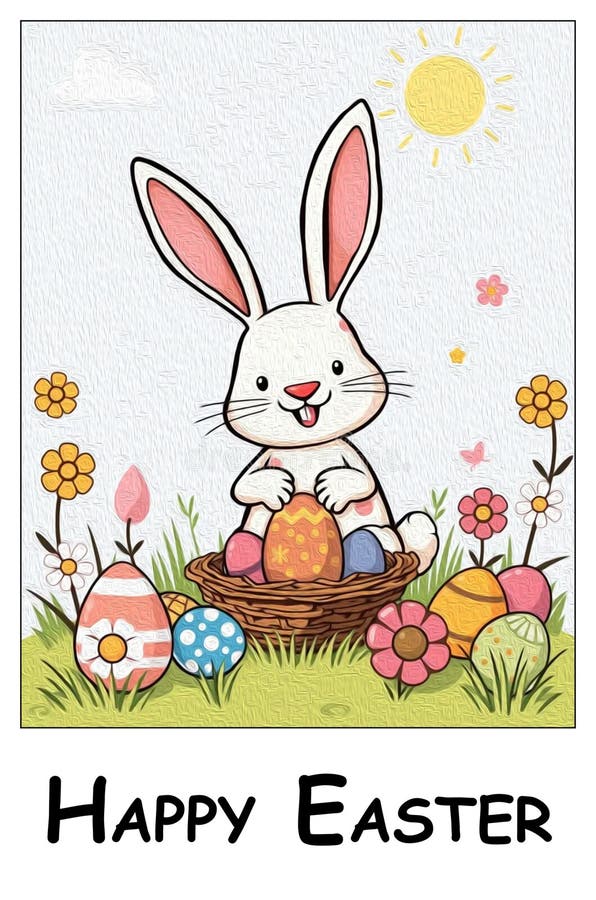 Easter. Card Design. Pattern for Printing on Wall Decorations, Covers ...