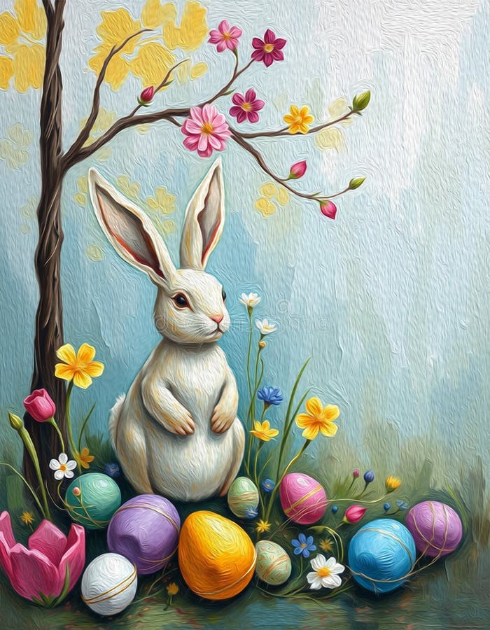 Easter. Card Design. Pattern for Printing on Wall Decorations, Covers ...