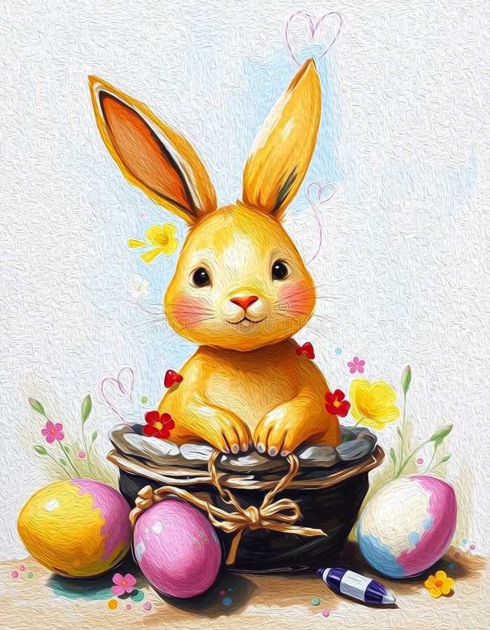 Easter. Card Design. Pattern for Printing on Wall Decorations, Covers ...