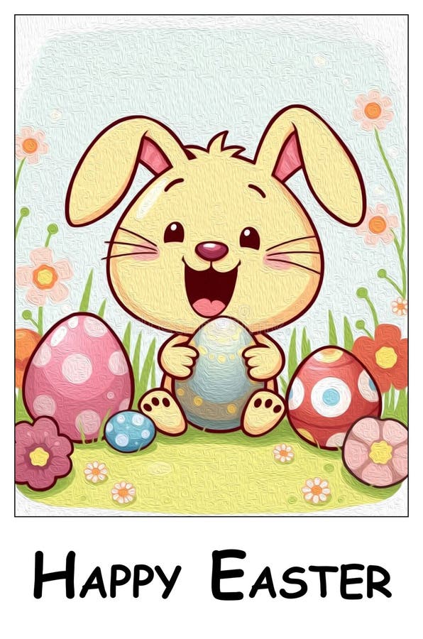 Easter. Card Design. Pattern for Printing on Wall Decorations, Covers ...