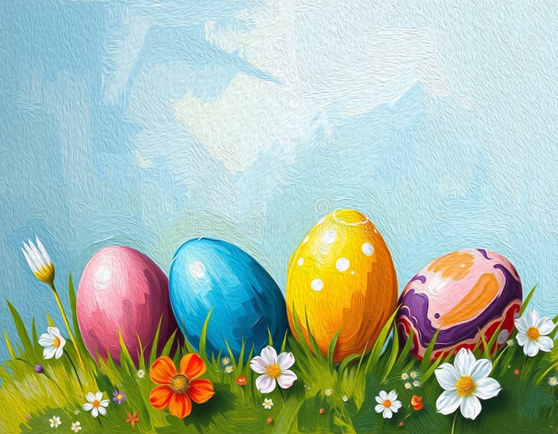 Easter. Card Design. Pattern for Printing on Wall Decorations, Covers ...