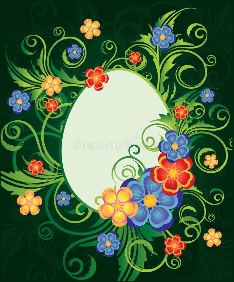 Flower frame stock vector. Illustration of summer, nature - 15318603