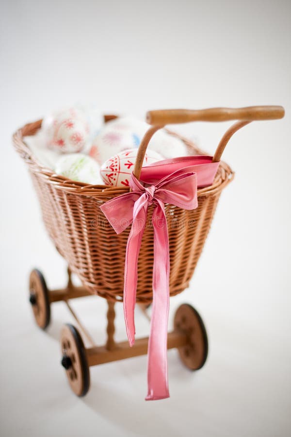 The easter cart stock photo. Image of pink, metal, especial - 4421826