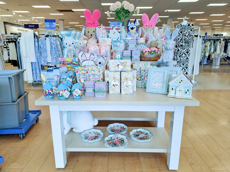 An Easter Celebration Area at a Marshalls Store Filled with an ...