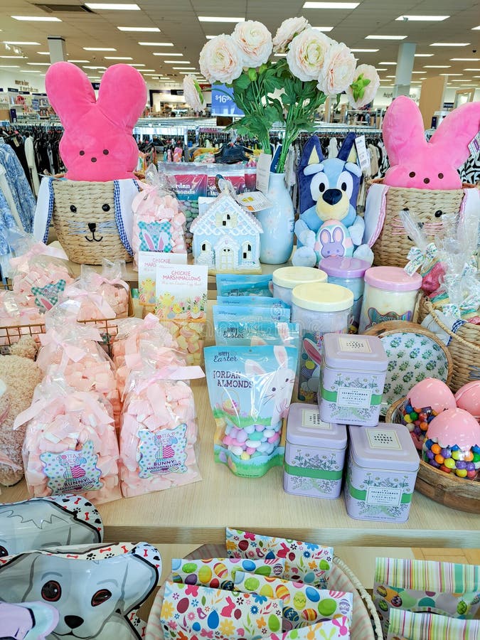 An Easter Celebration Area at a Marshalls Store Filled with an ...