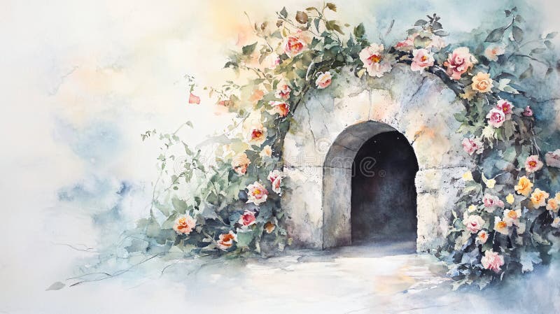 Peaceful Light of Easter Faith Stock Photo - Image of serene, generated ...