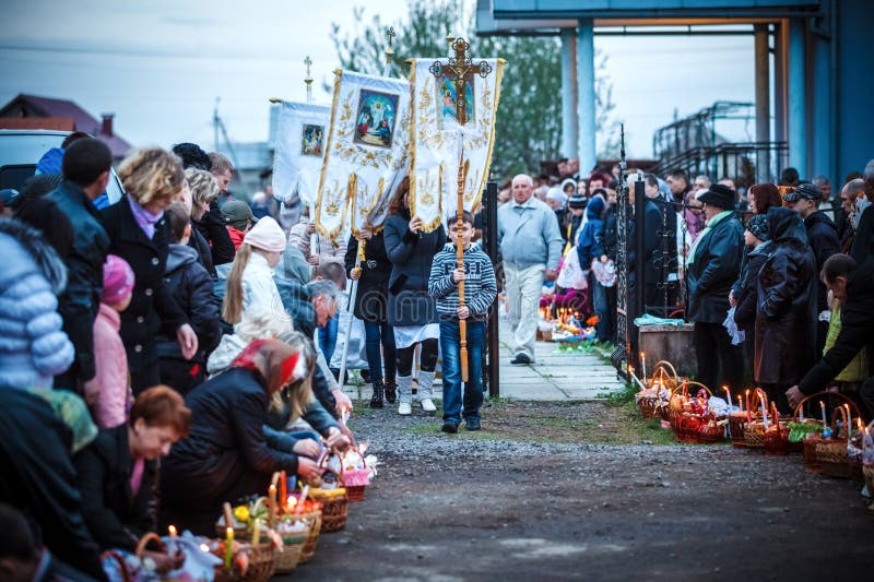 Easter Celebration in the Orthodox Church Editorial Stock Image - Image ...