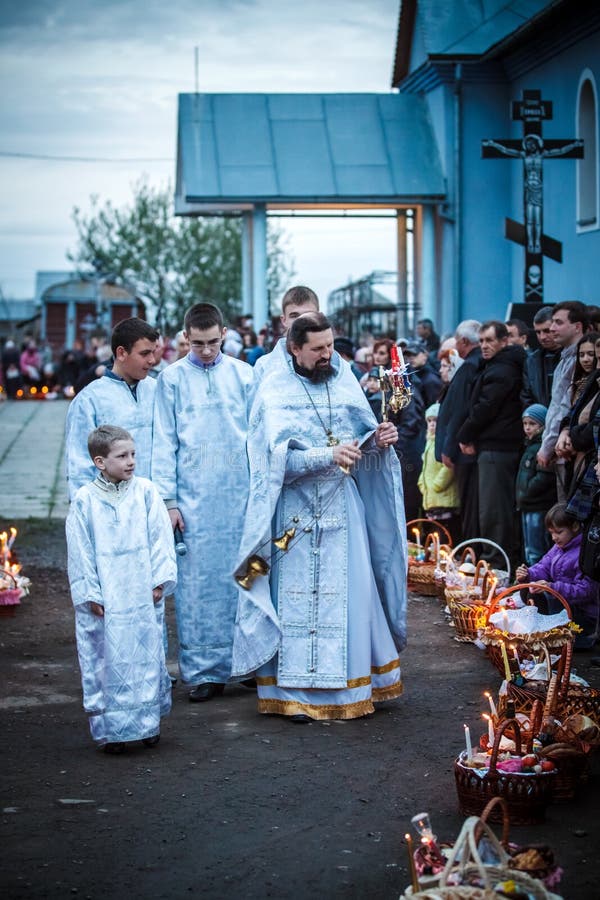 Easter Celebration in the Orthodox Church Editorial Photography - Image ...