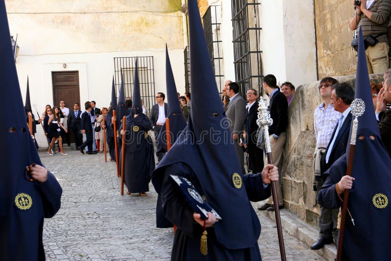 Easter Celebration Parade in Jerez, Spain Editorial Photography - Image ...