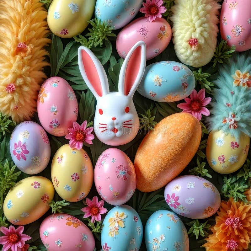 Easter Celebration - a Vibrant Display of Colors and Symbols Stock ...