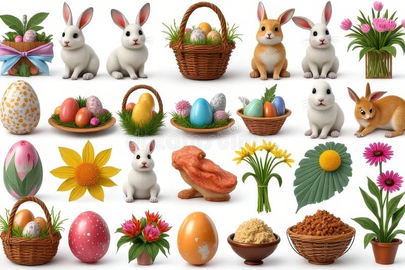 Easter Celebrations and Customs Stock Illustration - Illustration of ...