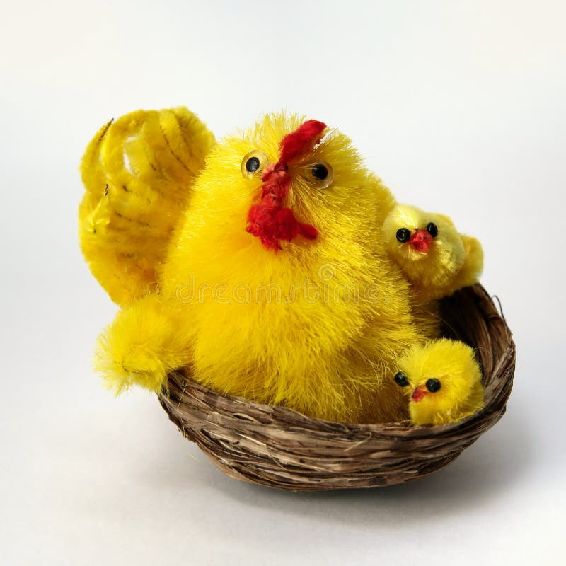 Easter , Spring Chicken Decor Stock Photo - Image of natural ...