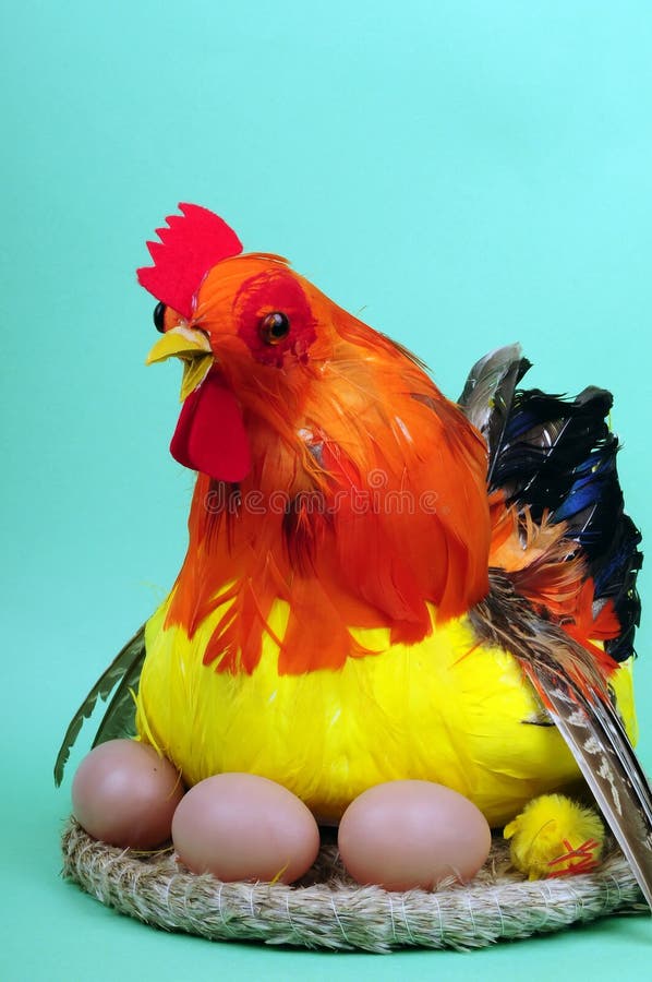 Easter Chicken stock photo. Image of symbol, animal, chicken - 4492922