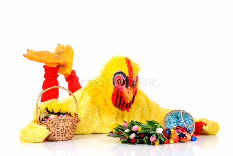 Easter chicken stock photo. Image of nature, tulip, nutrition - 4509276