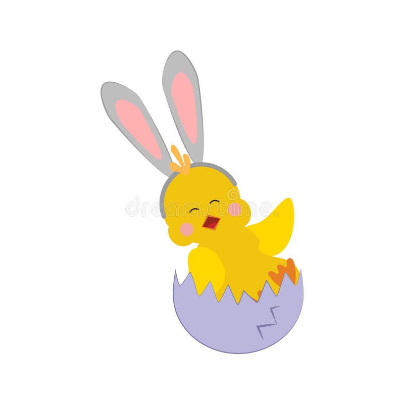 Easter Chicken Icon stock vector. Illustration of basket - 82864775