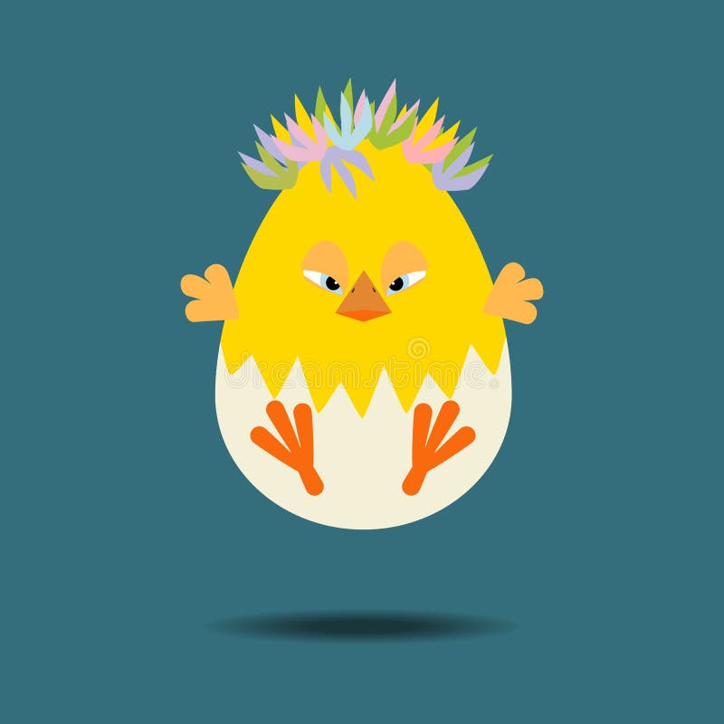 Easter Chicken Icon stock vector. Illustration of spring - 82864784