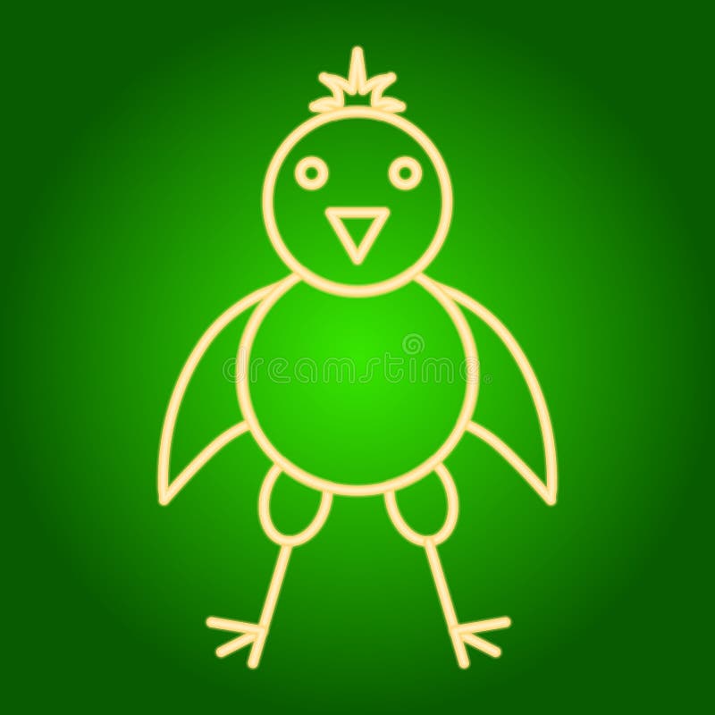 Easter chicken icon . stock illustration. Illustration of beautiful ...