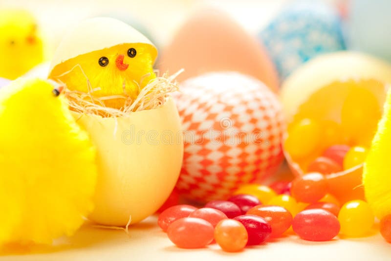 Easter Chicks stock photo. Image of filled, hatch, baby - 18928244