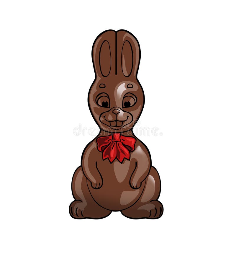 Chocolate Bunny Head Stock Illustrations – 344 Chocolate Bunny Head ...