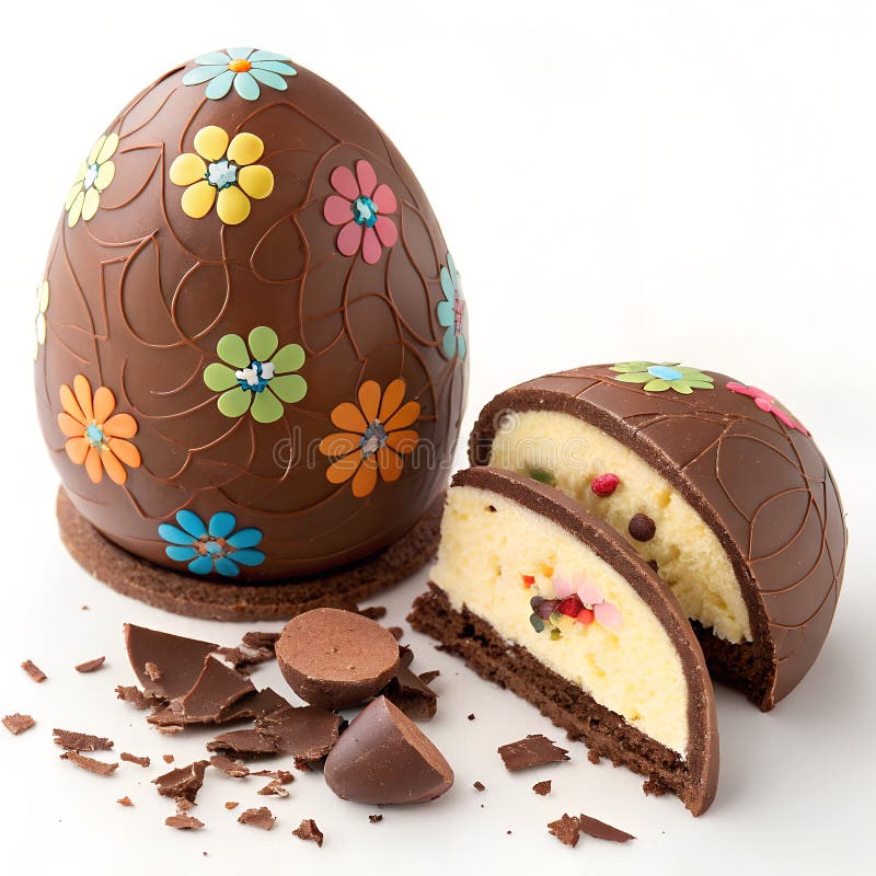 Png Easter Chocolate Egg Cakes. Generative AI Stock Photo ...