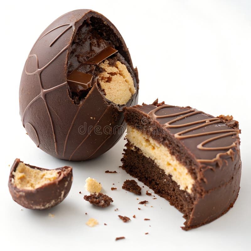 Png Easter Chocolate Egg Cakes. Generative AI Stock Image ...