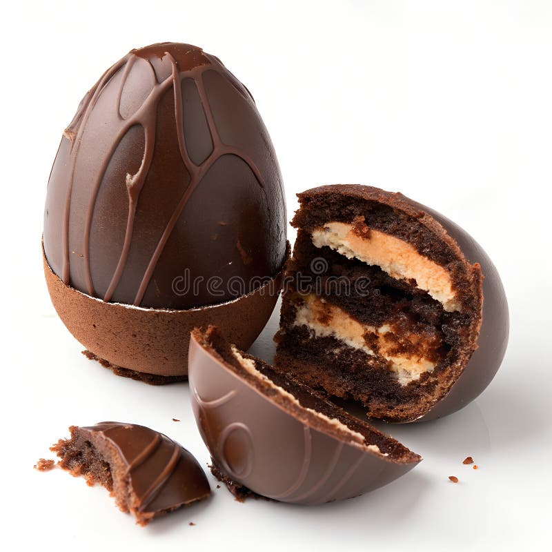 Png Easter Chocolate Egg Cakes. Generative AI Stock Illustration ...