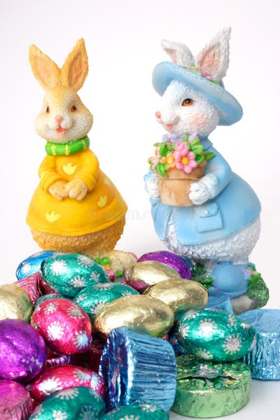 Easter Chocolates stock image. Image of foiled, colorful - 631049