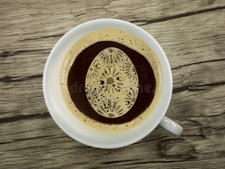 Easter Coffee stock image. Image of foam, break, crema - 66341875
