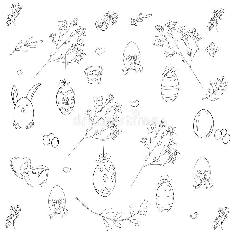 Easter color, illustration stock illustration. Illustration of drawing ...
