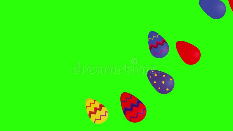 Easter Colored Eggs Animation , Chroma Key, Graphic Source Stock Video ...