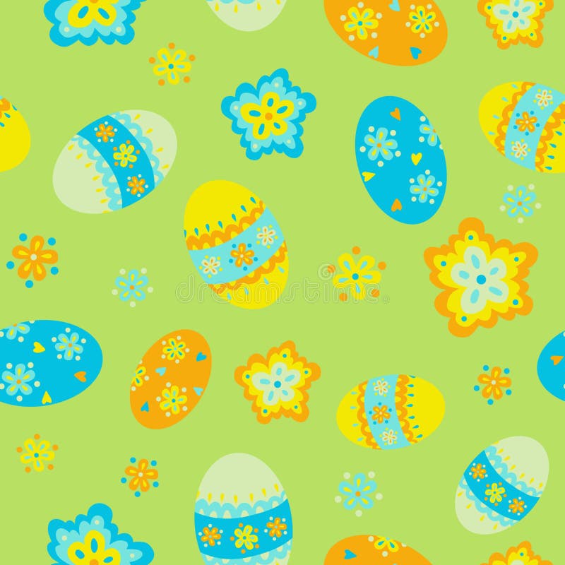Easter Colored Ess Bright Color Green Pattern Stock Vector ...