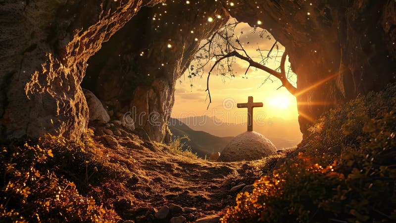 Easter Concept, Holy Cross, Stock Video - Video of easter, empty: 312264105