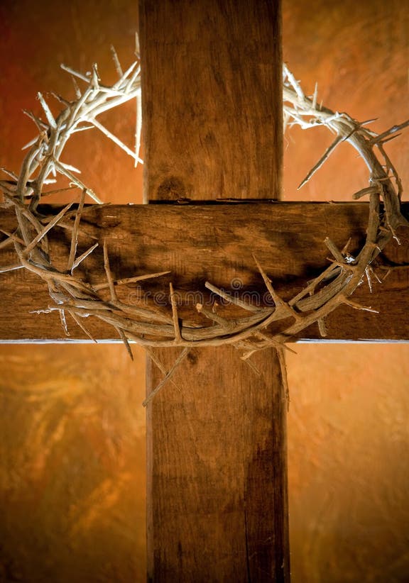 Easter cross stock photo. Image of closeup, crucifix, crown - 8061304