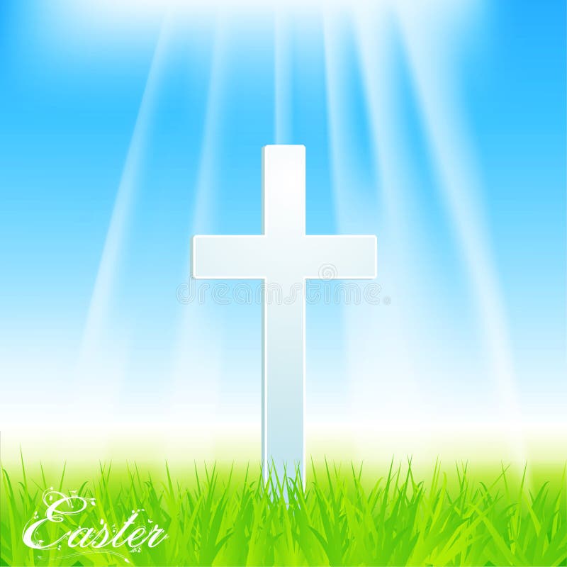 Easter cross stock illustration. Illustration of eps10 - 37449190