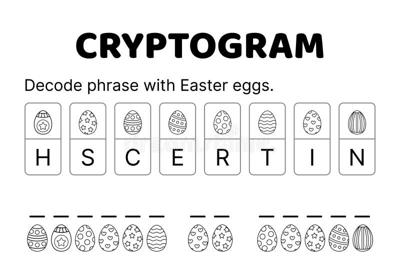 Easter Cryptogram Stock Illustrations – 4 Easter Cryptogram Stock Illustrations, Vectors ...