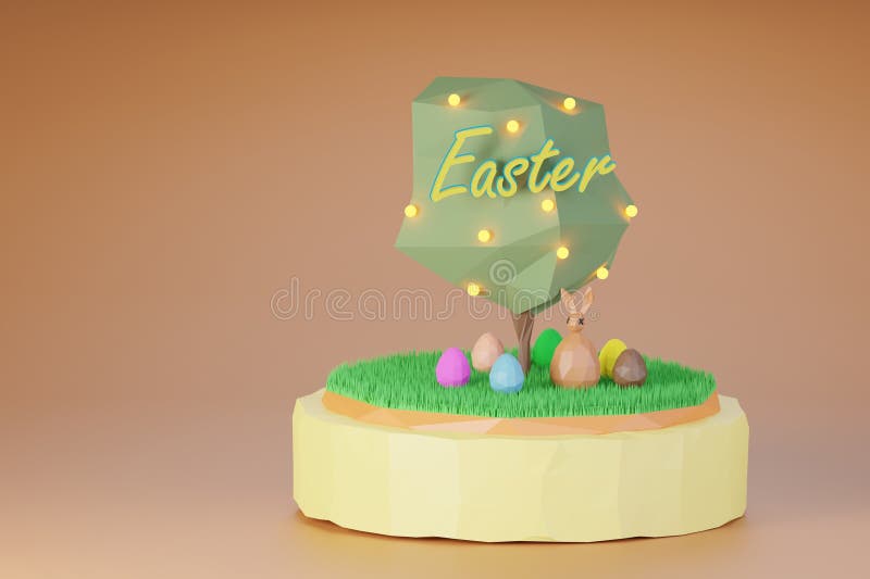 Easter 3d Render Icon. Icon Design in Minimalist Concept. Easter Island ...