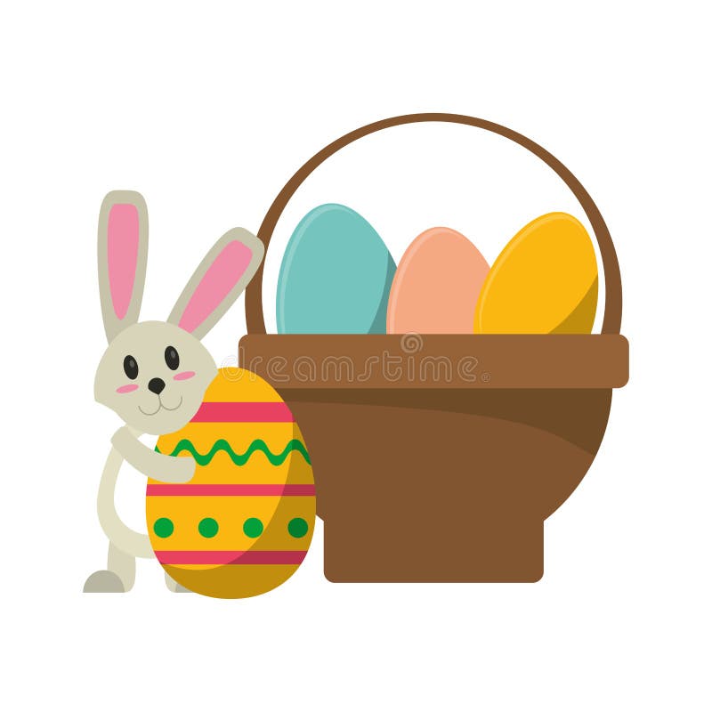 Easter day cute cartoons stock vector. Illustration of decor - 141303813