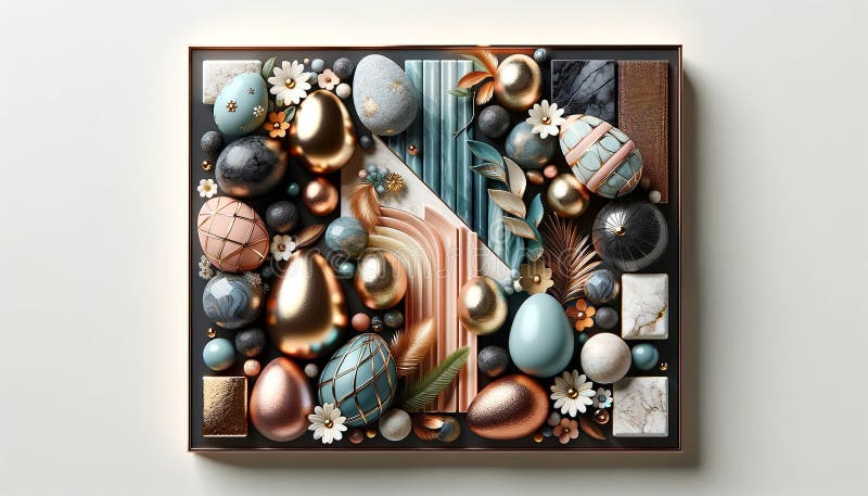 Easter Decor Mix of Textures, Featuring Glossy, Matte, and Rough ...