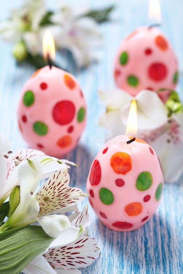 Easter candles stock photo. Image of closeup, color, decor - 37882302