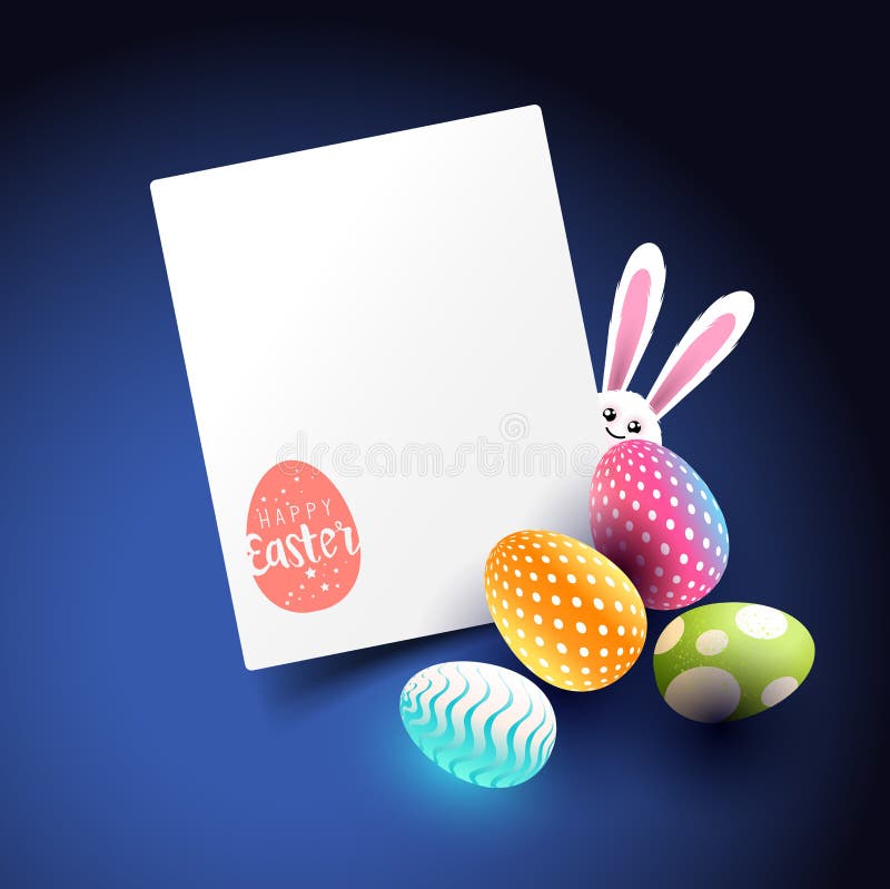 Easter Decorations and Layout Design Stock Vector - Illustration of ...