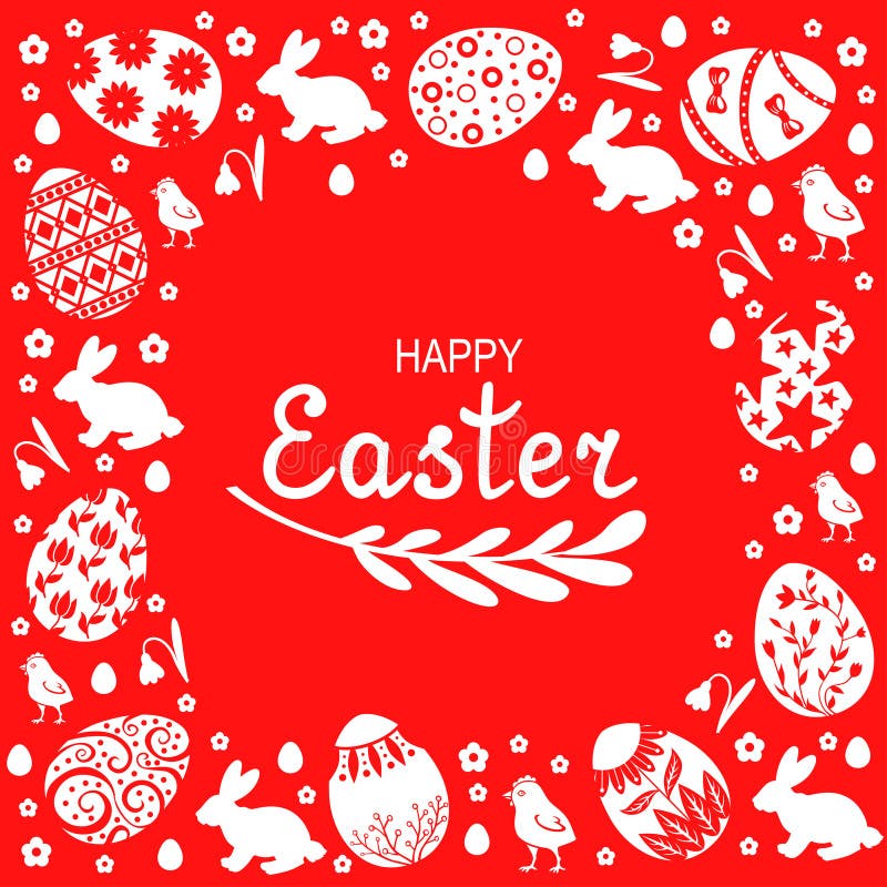 Easter decorative card stock vector. Illustration of card - 173924209