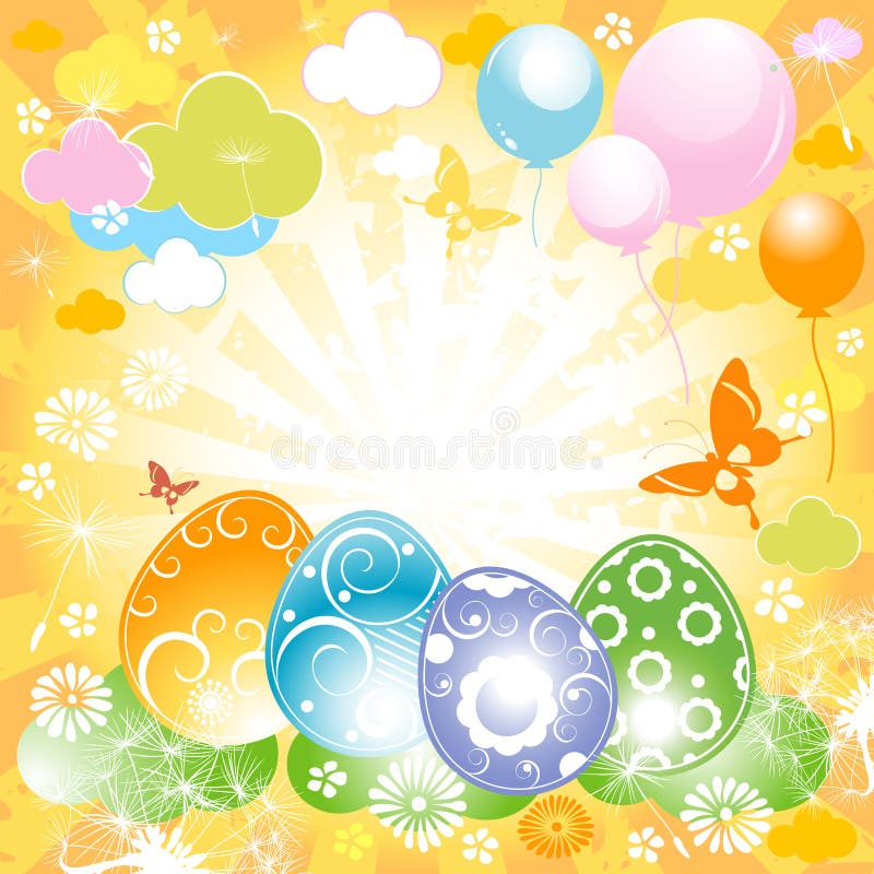 Easter design stock vector. Illustration of flying, sweet - 13369955