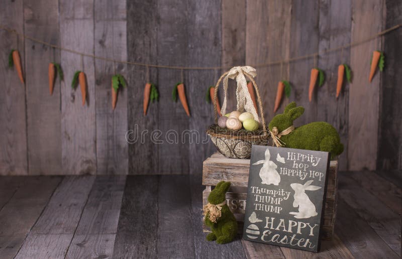 Easter Digital Backdrop for Photographers Stock Photo - Image of bunny ...