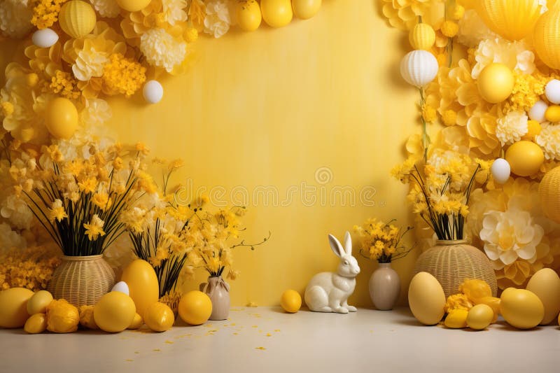Easter Digital Backdrop stock illustration. Illustration of celebration ...