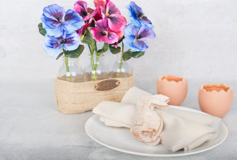 Easter dinner decoration stock image. Image of decorated - 28938179