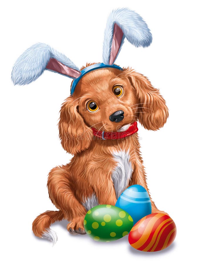 Easter Dog Stock Illustrations – 9,905 Easter Dog Stock Illustrations ...