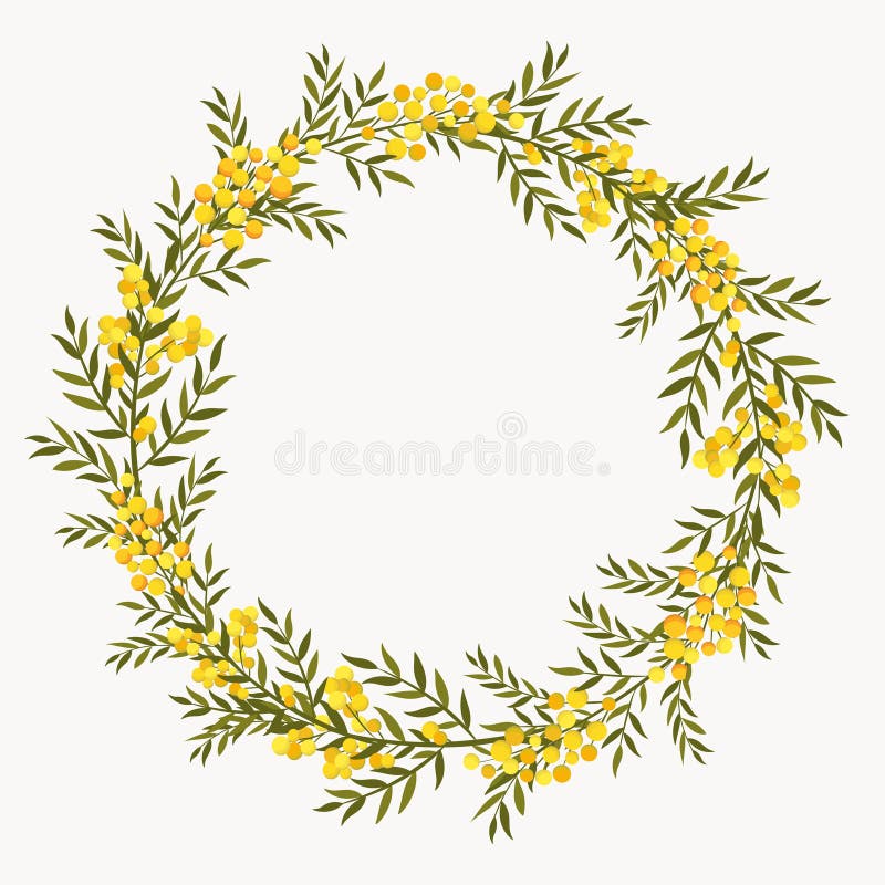 Easter Early Spring Wreath Flowers Bucket. Easter Colorful Flat ...