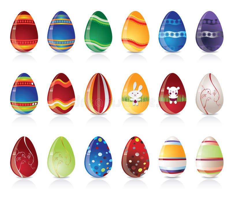 Easter Eggs with Zodiac Signs Stock Vector - Illustration of gemini ...